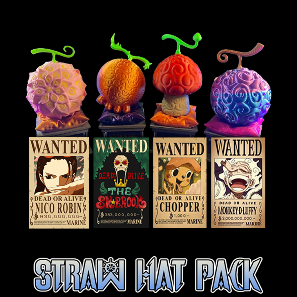 Straw Hat Pirates Devil Fruit Bundle Pack - Nerdreon LLC