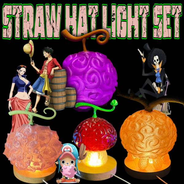 One Piece Straw Hat Devil Fruit Lights Set - Nerdreon LLC